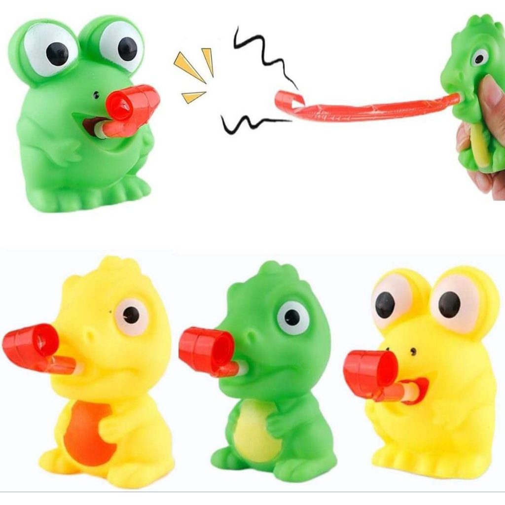 1048 Unique Cute Frog and Dinosaur Squishy Toys / Cute Dinosaur Frog ...