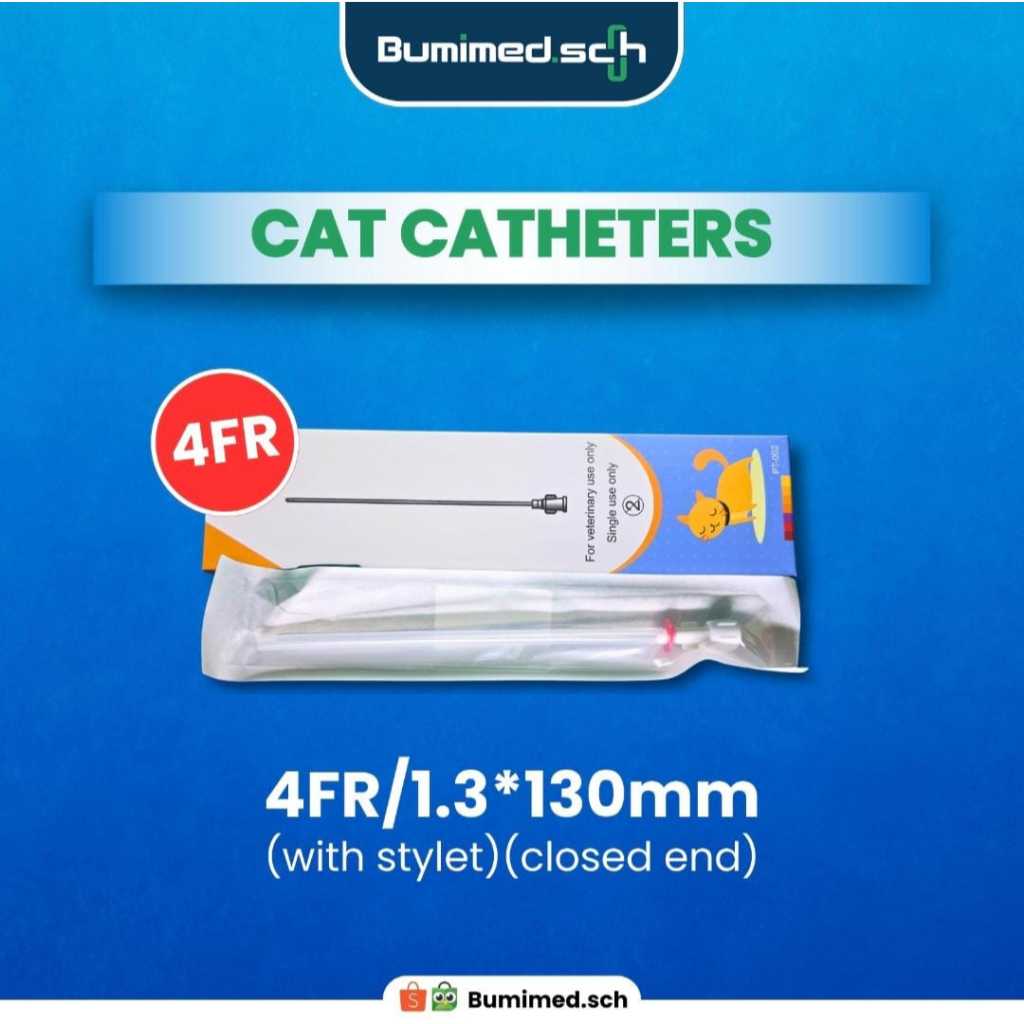 Cat Catheter | Cat Catheter | Cat Urine Catheter | 4FR & 3FR (With ...
