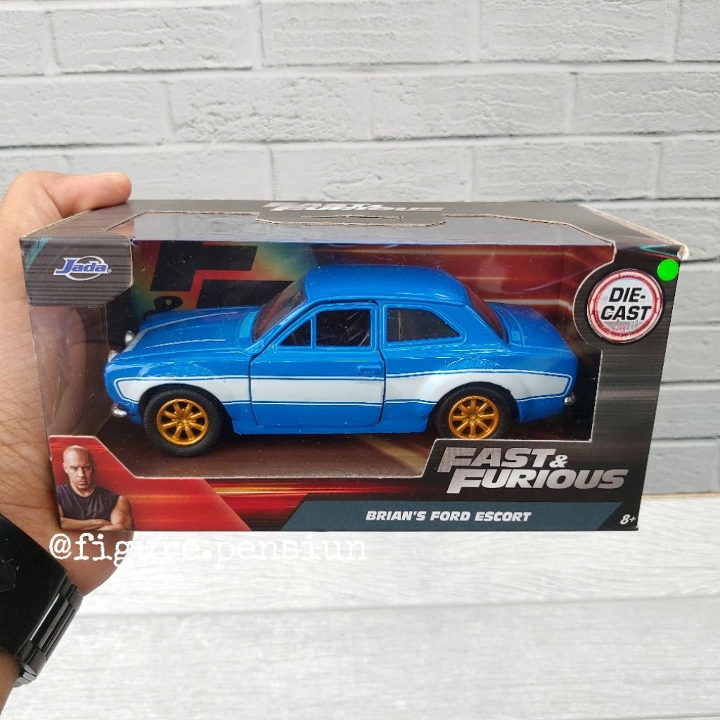 FAST & FURIOUS BRIAN'S FORD ESCORT JADA TOYS DIECAST 1:32 SCALE ...