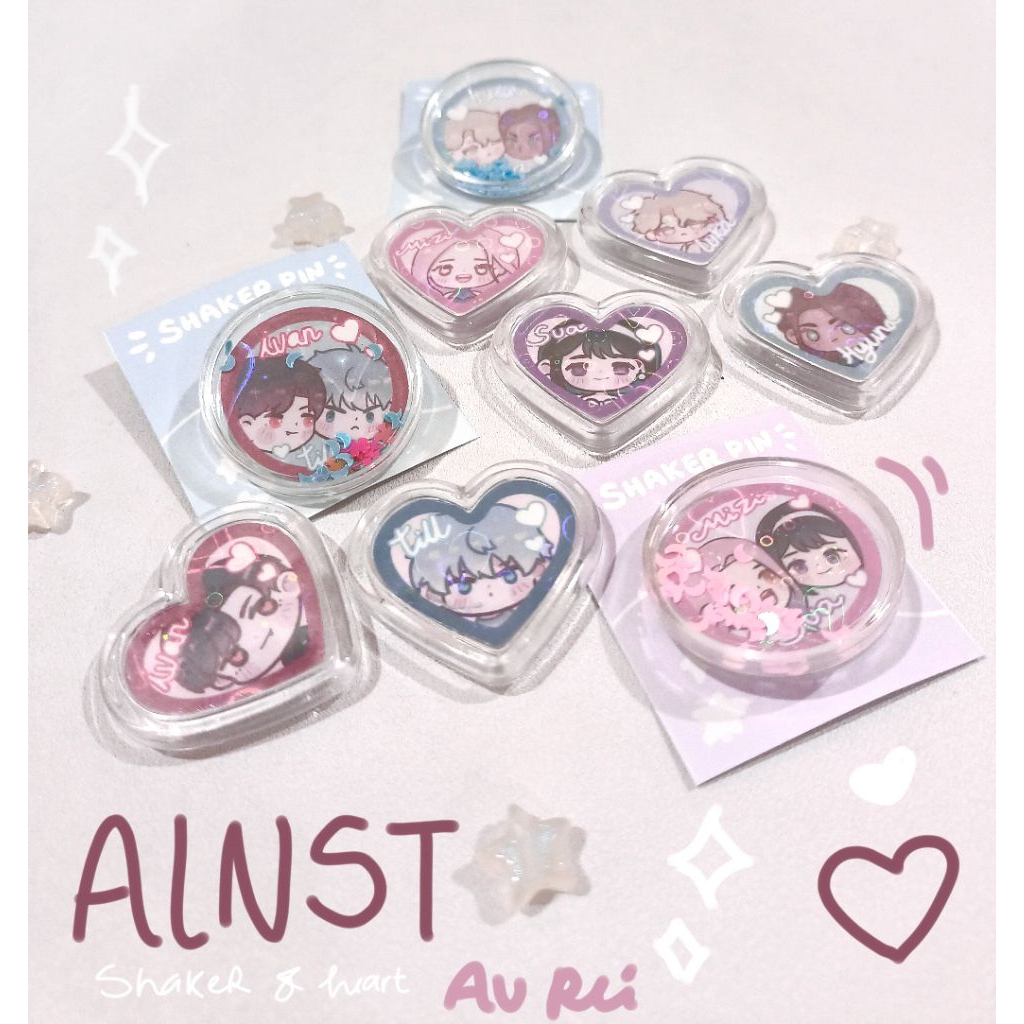 New Shaker pin ver! ALNST Heart holo pin mini | Mizi sua Ivan till ...
