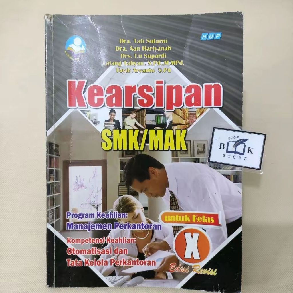 (ORIGINAL) Class X SMK/MAK Archives Book - Office Management Skills ...