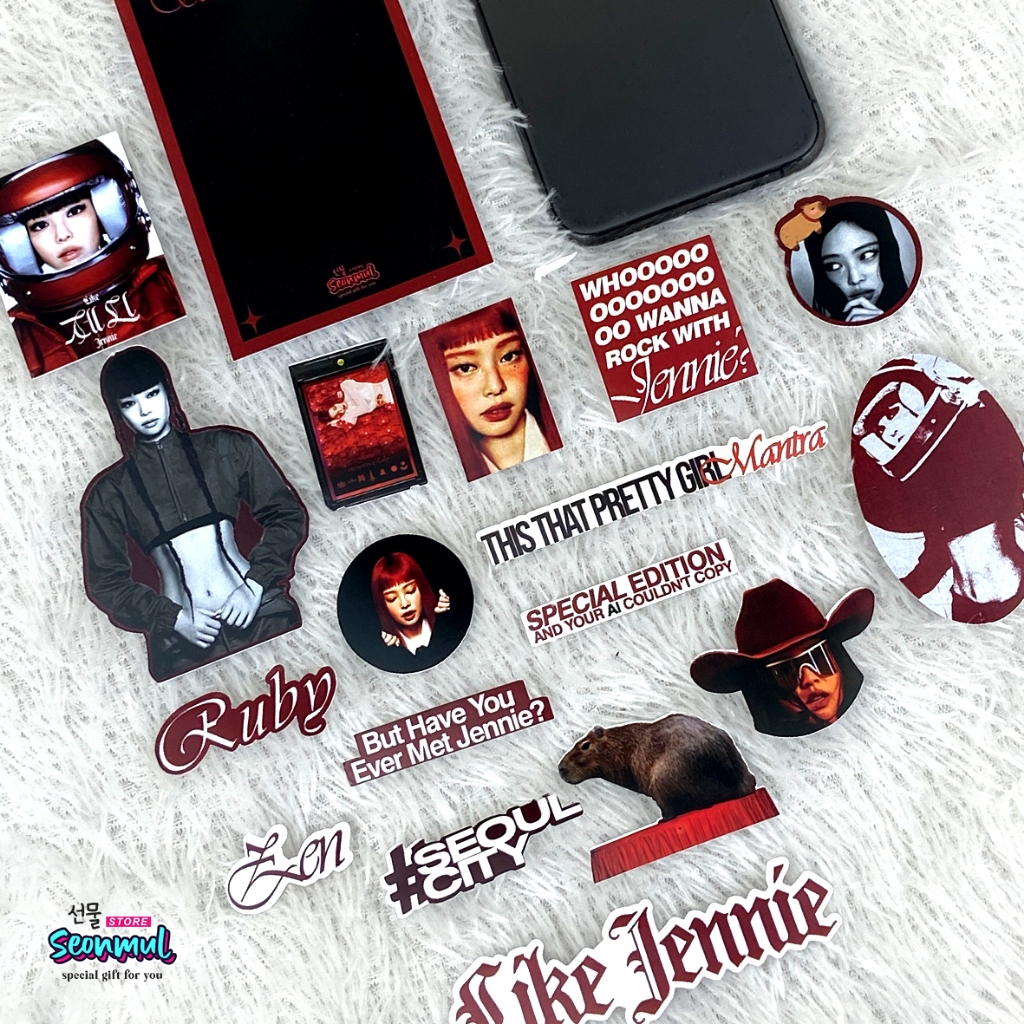 JENNIE KIM ' LIKE JENNIE' STICKER / KPOP JENNIE BLACKPINK STICKER / Die ...