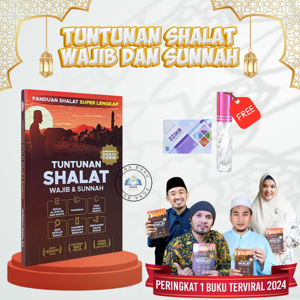 Original Ust Adi Hidayat's Mandatory and Sunnah Prayer Guide Book ...