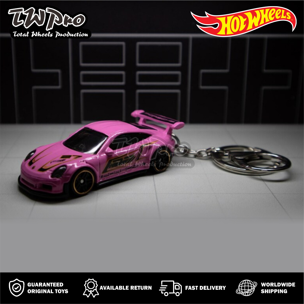 GANTUNGAN HOT WHEELS KEYCHAIN - Porsche 911 GT3 RS - PINK - CUTE - CUTE ...