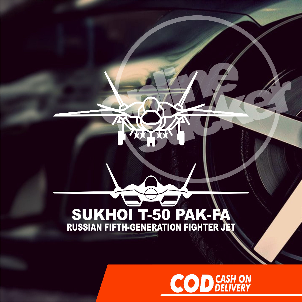 Sukhoi fighter plane sticker for rear window | Sticker cutting | Shopee ...