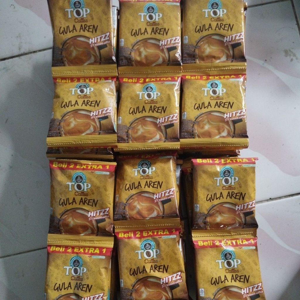 Top coffee palm sugar 1/2 box contains 6 packets (90 sachets) | Shopee ...