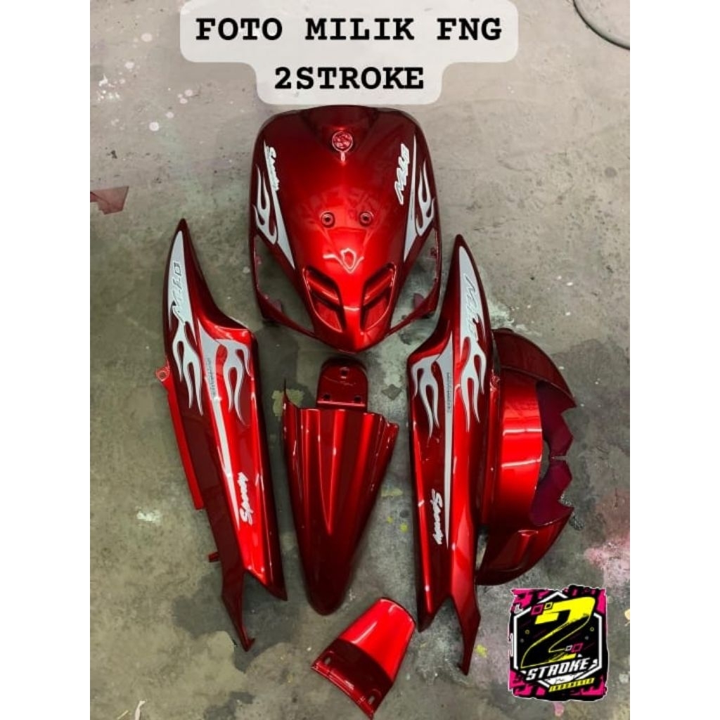 MERAH Full set soft body cover for Yamaha Mio sporty, old Mio/Mio new ...