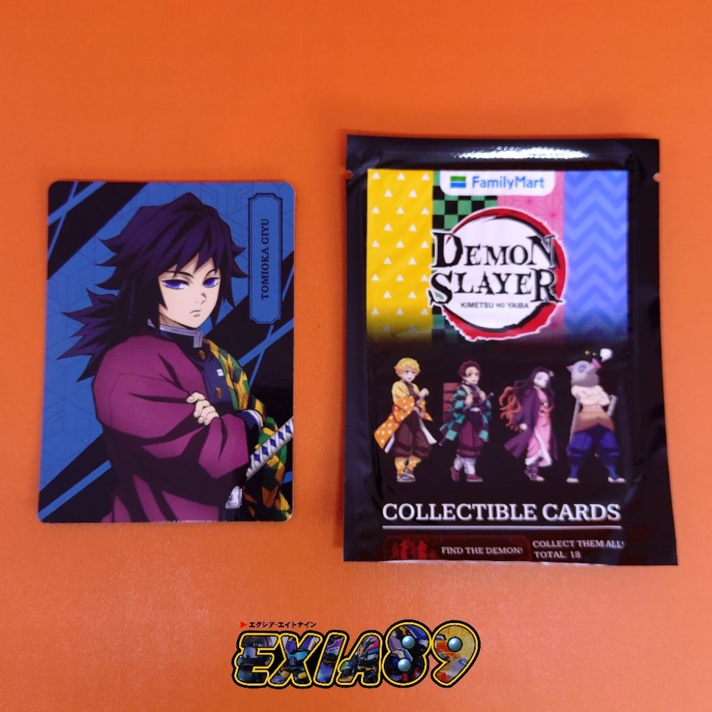 Family Mart X Demon Slayer Collectible Cards - Tomioka Giyu | Shopee ...