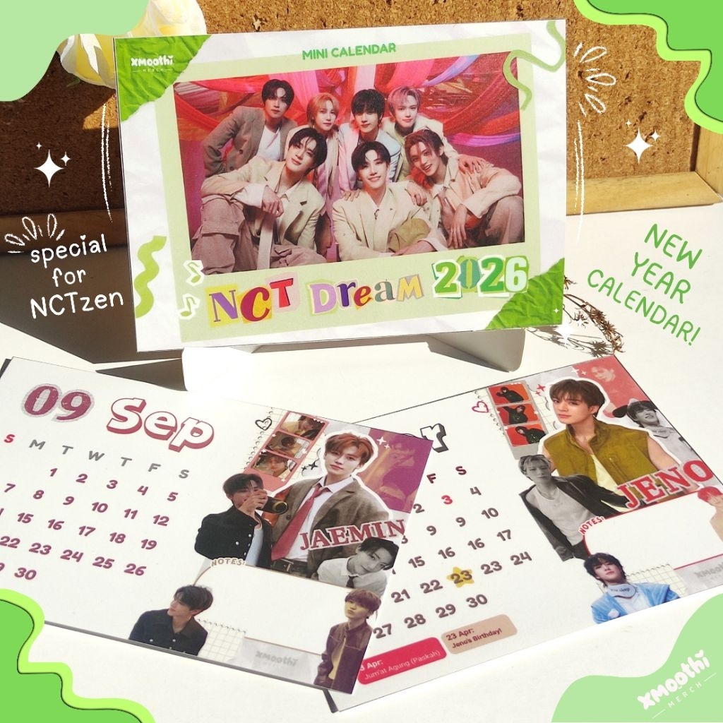 NCT DREAM CALENDAR 2026 - KPOP CALENDAR - NCT DREAM 2026 CALENDAR ...