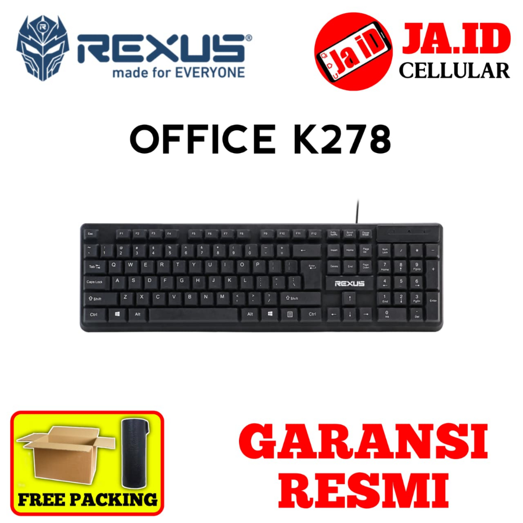 REXUS K278 ORIGINAL USB KEYBOARD WITH OFFICIAL WARRANTY | Shopee Malaysia