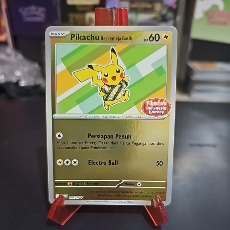 Pikachu batik v1 hologram foil original card tag | Shopee Malaysia