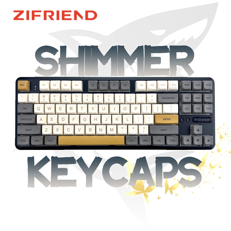 Zifriend Gleam 125 Keys Keycaps XDA Profile Dye-sublimated Keycap PBT ...