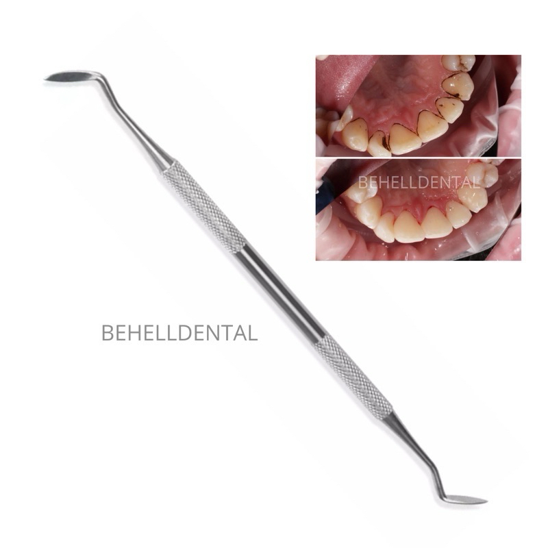 File TOOL FOR REMOVING TARTAR PLAQUES dental sonde FLAT 2 SIDES ...
