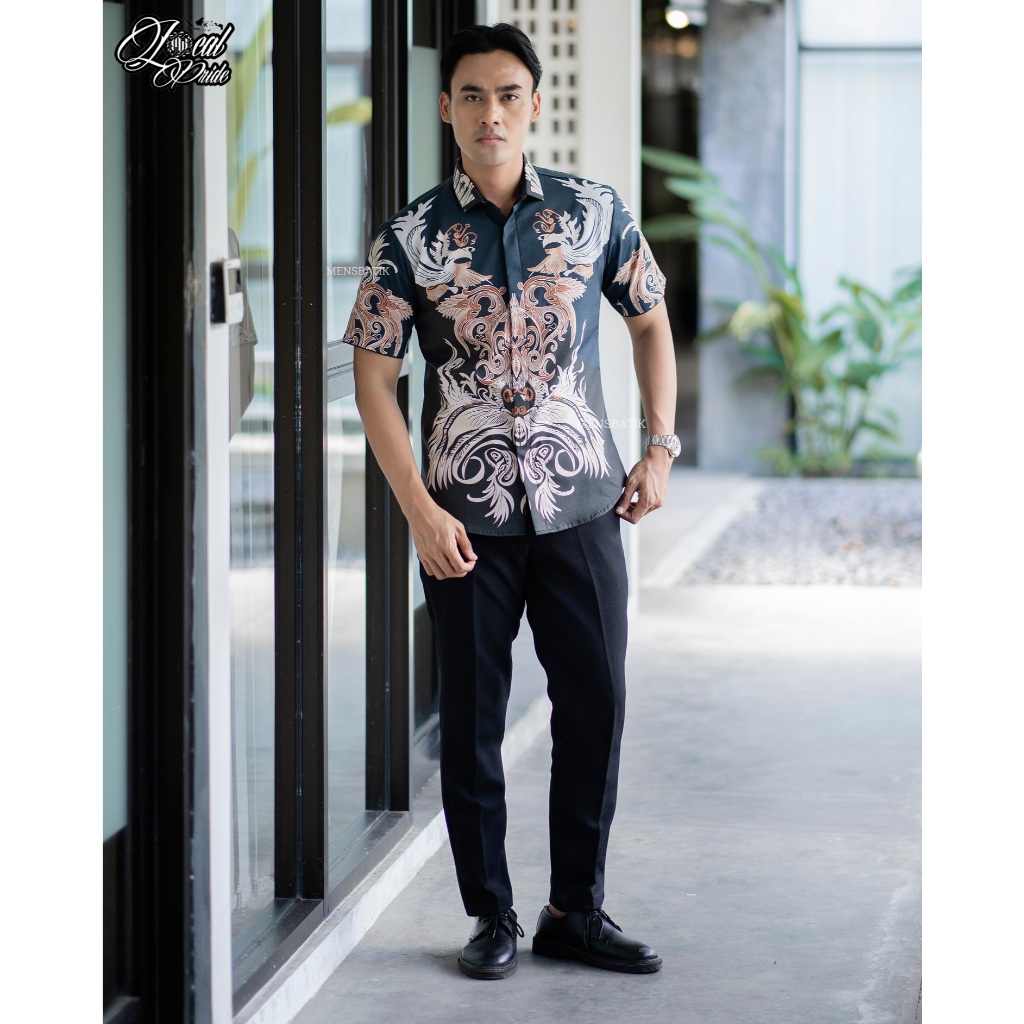 KEMEJA Men - Phoenix Bagasura II - Slimfit batik - Men's batik - batik ...