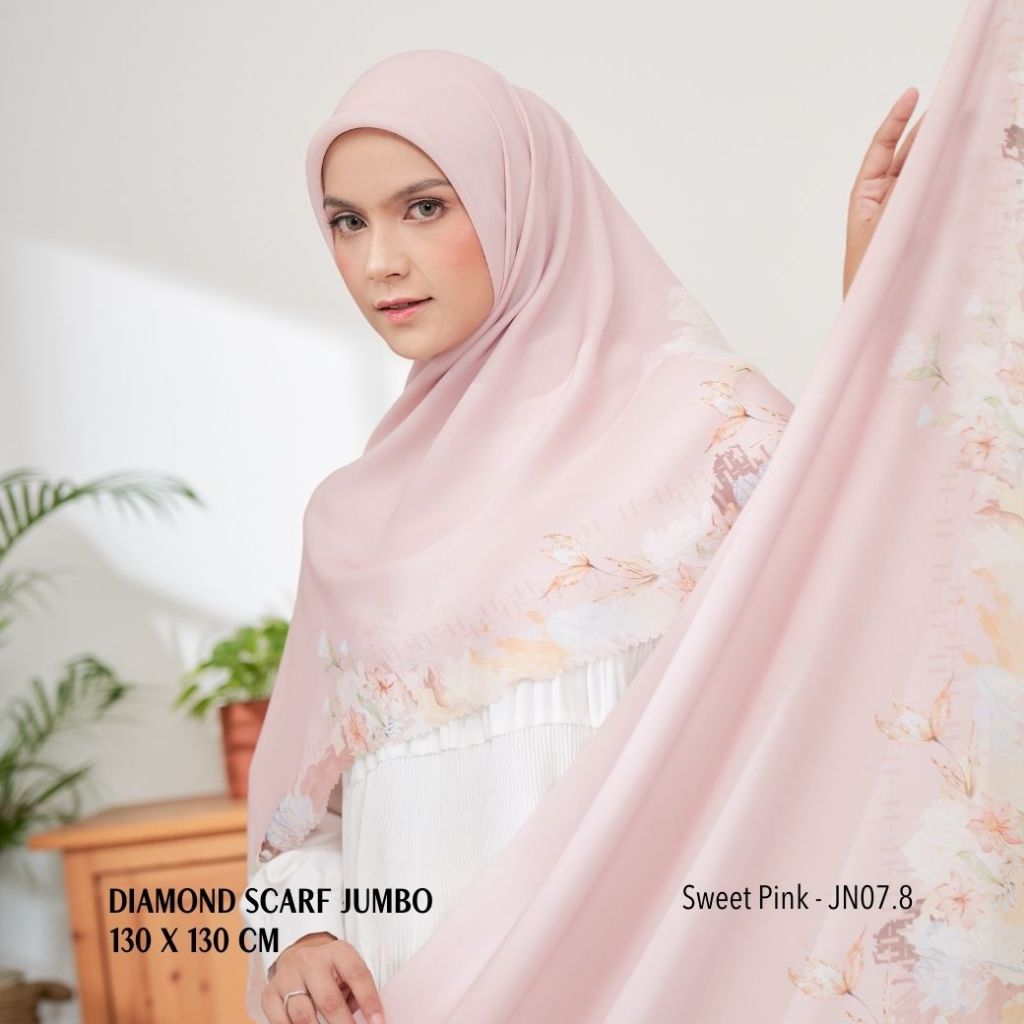 Beautiful women's hijab - Rectangular Diamond Scarf Polycotton Jumbo ...
