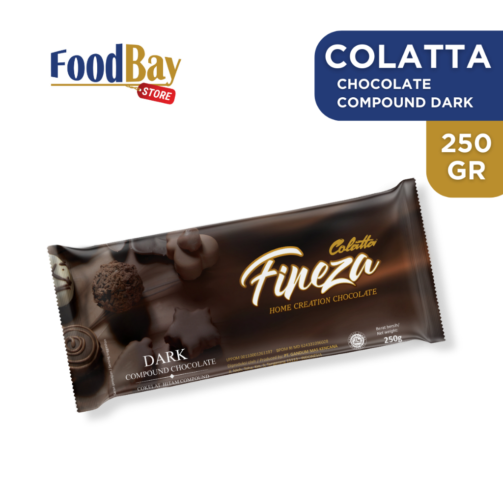 Fineza Chocolate Compound Dark Chocolate Bar Dark cooking 250 Gr ...