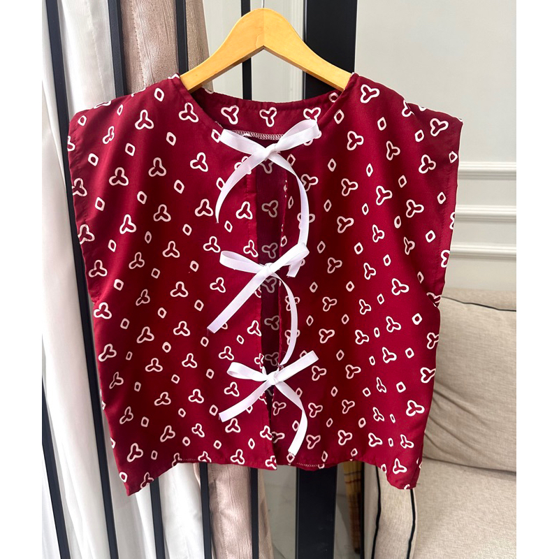 Women's BATIK VEST RIBBON BATIK VEST VIRAL BATIK VEST | Shopee Malaysia