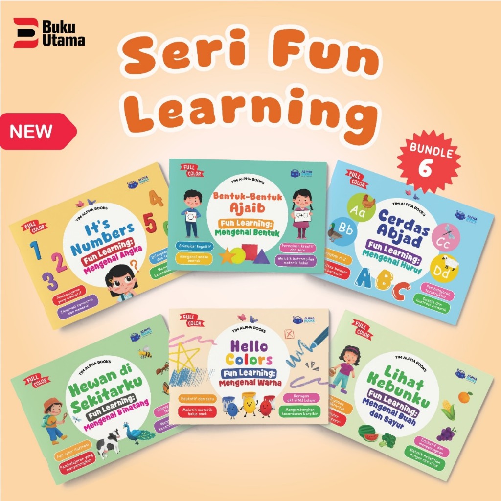 Fun Learning Series Package (CONTAINS 6 BOOKS) - Children's Educational ...