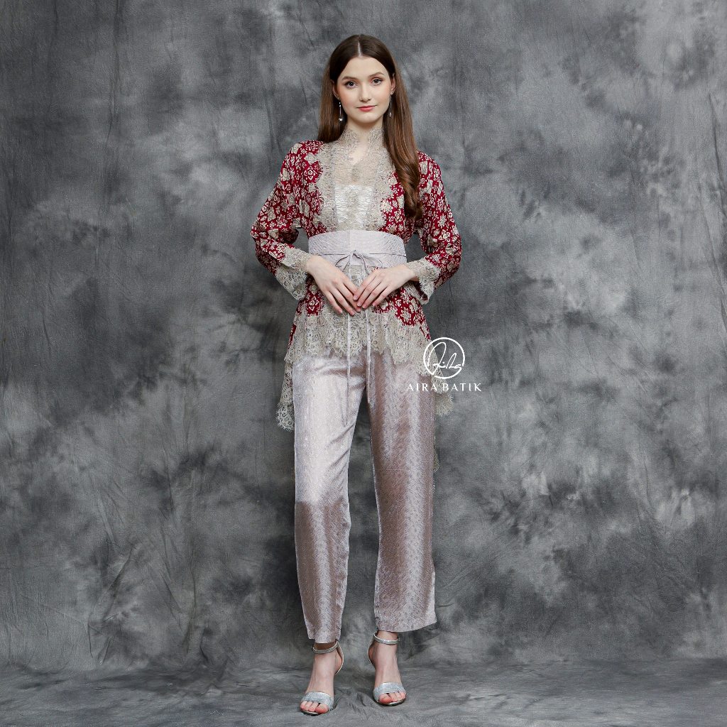 Aira BATIK _ Yumna 3 in 1 Pants Set | Outer Brukat Lace Wrap Batik Free ...