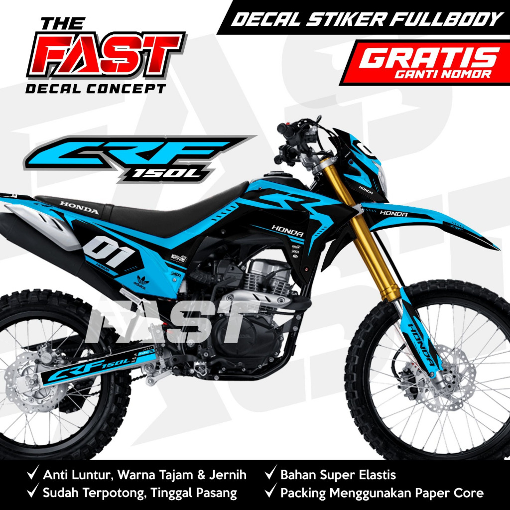 Decal CRF 150l Sticker Decal Motorcycle CRF150L Sticker Honda CRF 150l ...