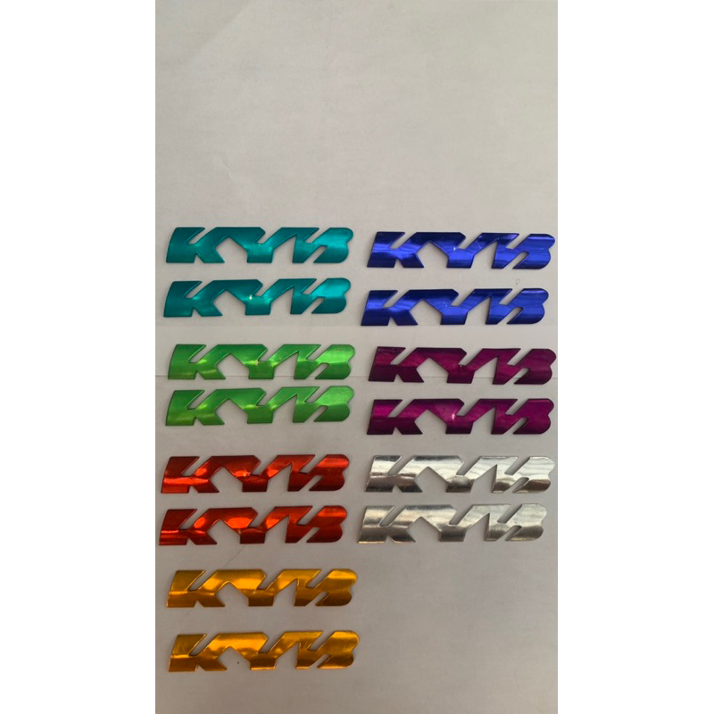 KYB Kayaba Aluminum Emblem Logo Set (2 pcs) | Shopee Malaysia