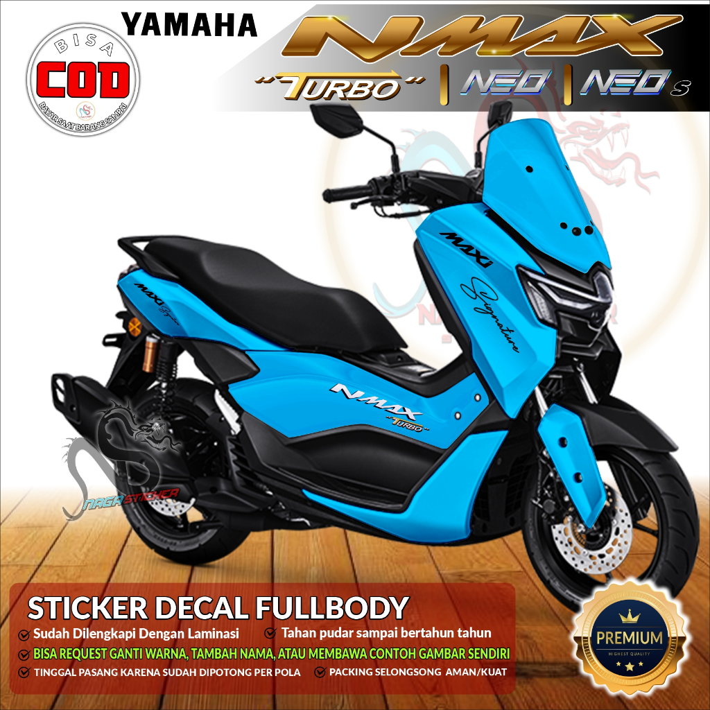 Yamaha NMAX TURBO Full Body Motorcycle Sticker Decal | Nmax NEO/s ...