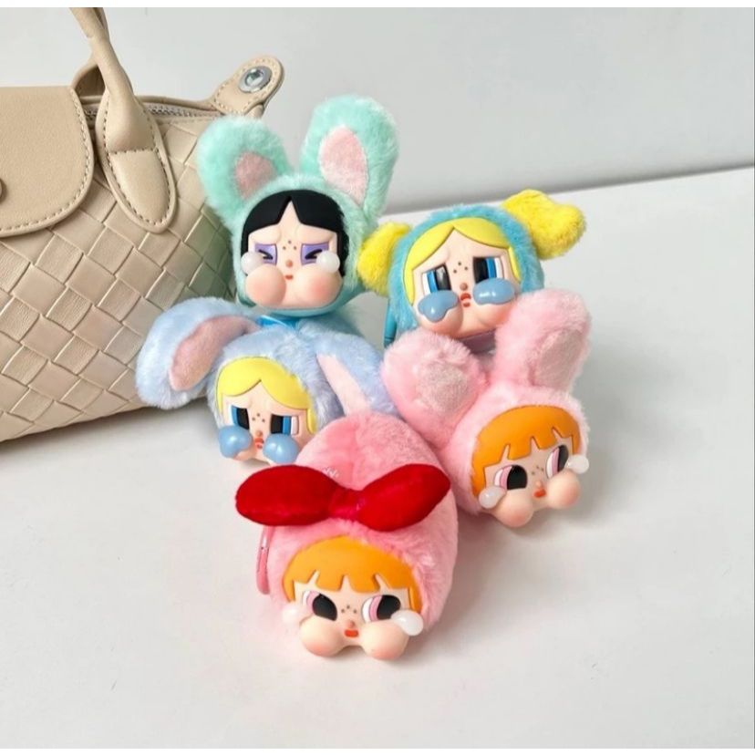 GANTUNGAN Cry Baby Doll Keychain Imported Power Puff Girls Keychain Pop ...