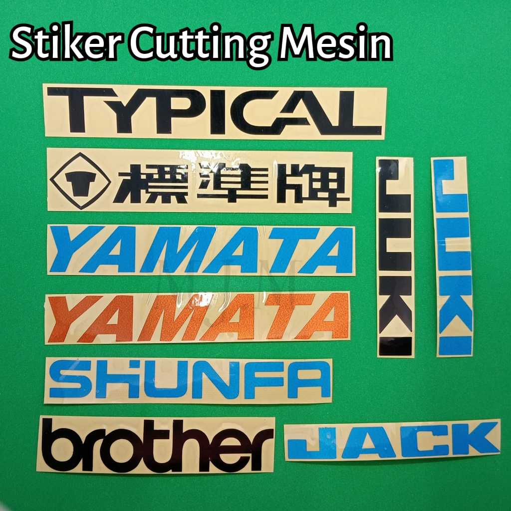 MESIN Sewing Machine Brand Cutting Stickers/Sewing Machine Brand ...