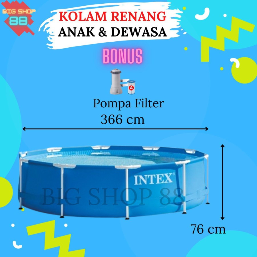 INTEX ADULT CHILDREN'S SWIMMING POOL JUMBO FAMILY SWIMMING POOL ...