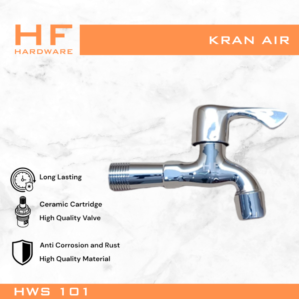 MESIN HF HARDWARE HWS Chrome Series Garden Water Faucet / Wall Washing ...