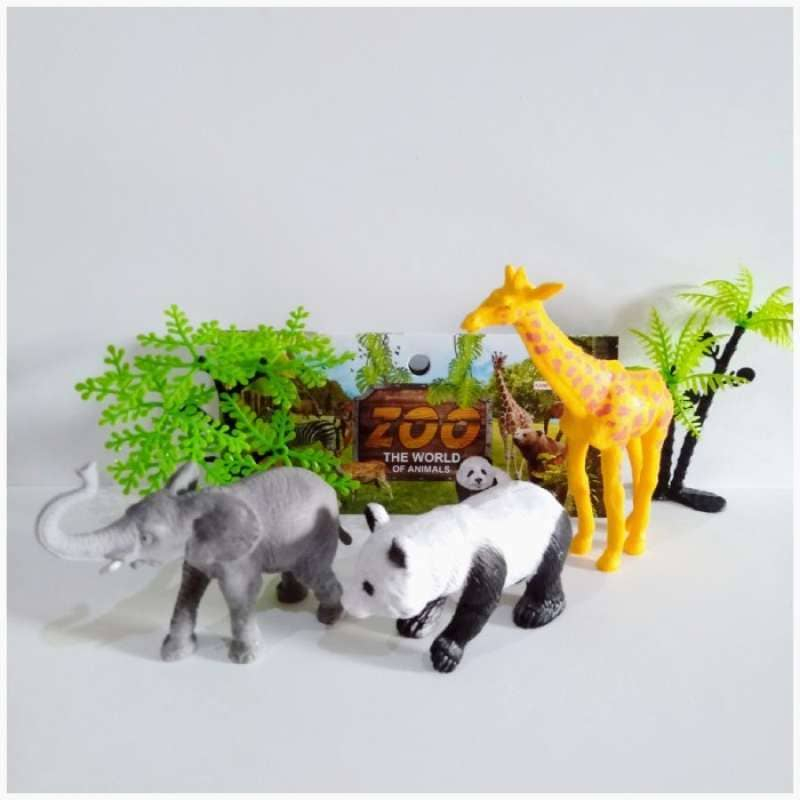Zoo The World Of Animals OCT 201 Animal Figure Toys Contains 3 PCS ...