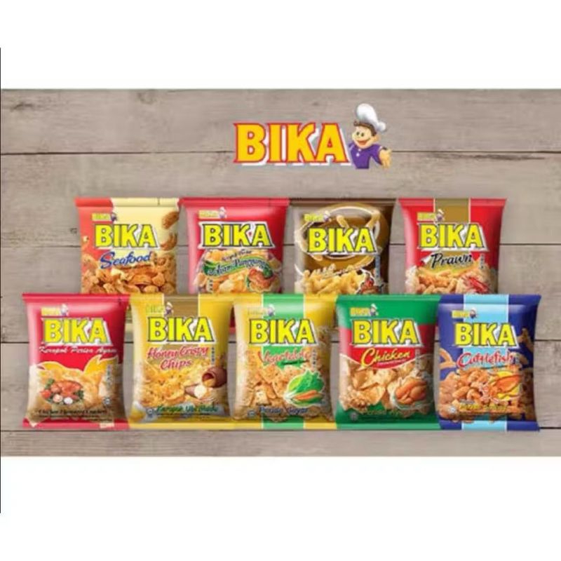 Bika Malaysia Snack/Assorted Flavors Cuttle Fish Grilled Chicken Seafood Prawn 70g | Shopee Malaysia