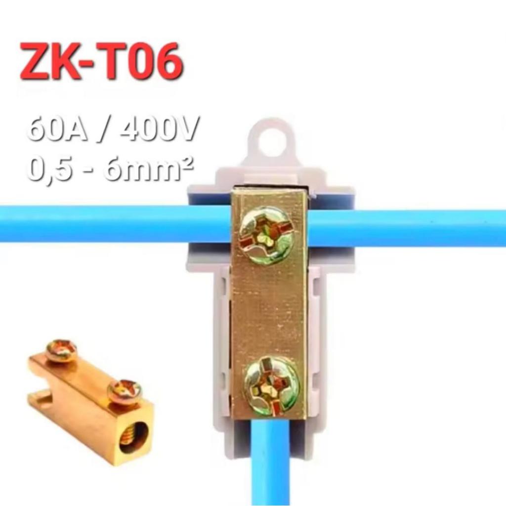 Terminal Block ZK-T06/EX-T06 High Power Splitter 400V/60A T Joint Type ...