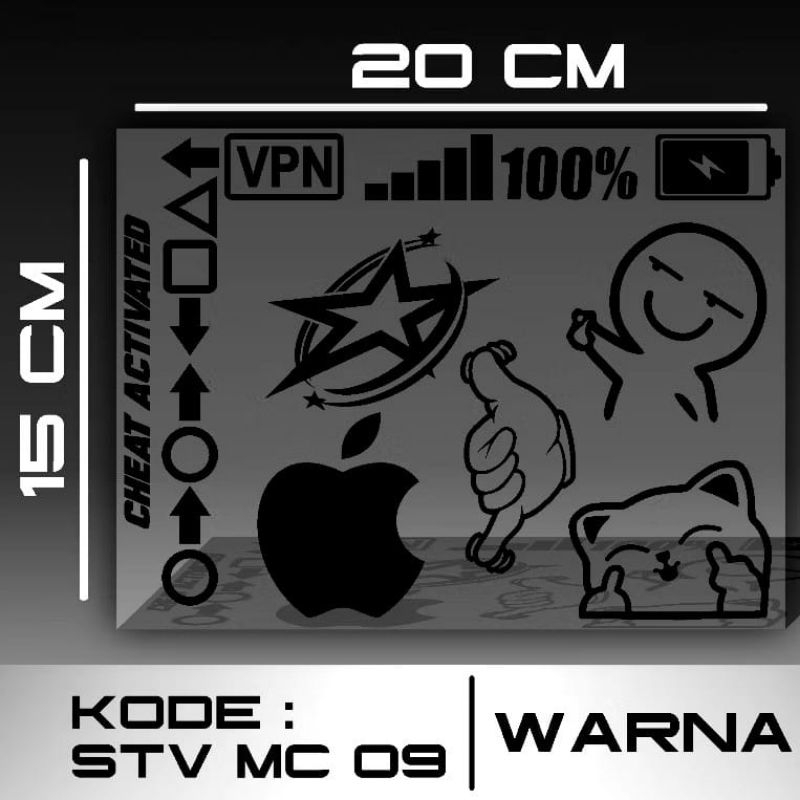 Cutting Sticker 6 in 1 CHEAT ANTI Chinese Police Signal HP Sticker ...