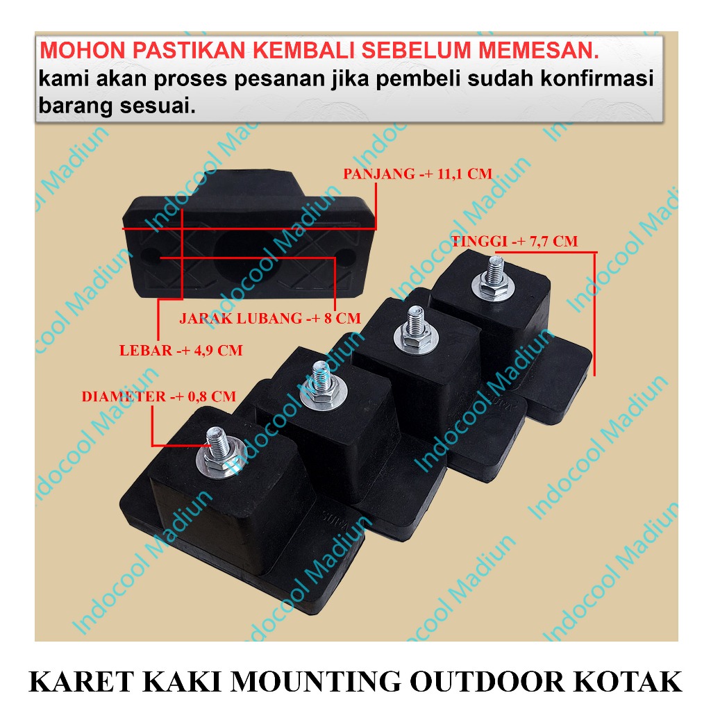 Kmok RUBBER COMPRESSOR AC / RUBBER STAND / RUBBER OUTDOOR MOUNTING FOOT ...