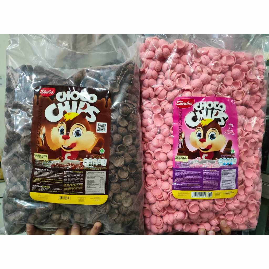[950gr] Simba Choco Chips Cereal Choco Crunch Strawberry Chocolate ...