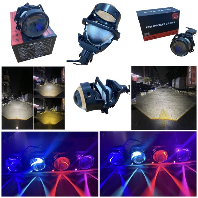 Ori Led Biled Lamp 2.5 Inch Prims Blue Lens Devil Light Super S C629 70 ...