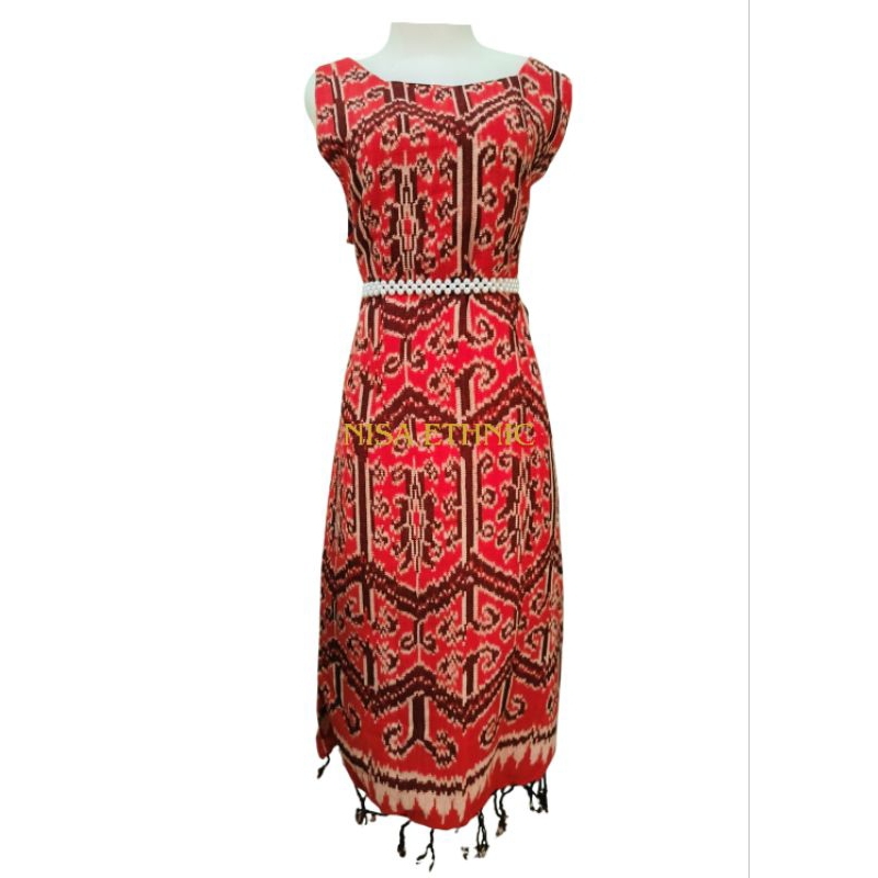 Women's dress, woven cloth dress, pua kumbu clothes, Kalimantan ...