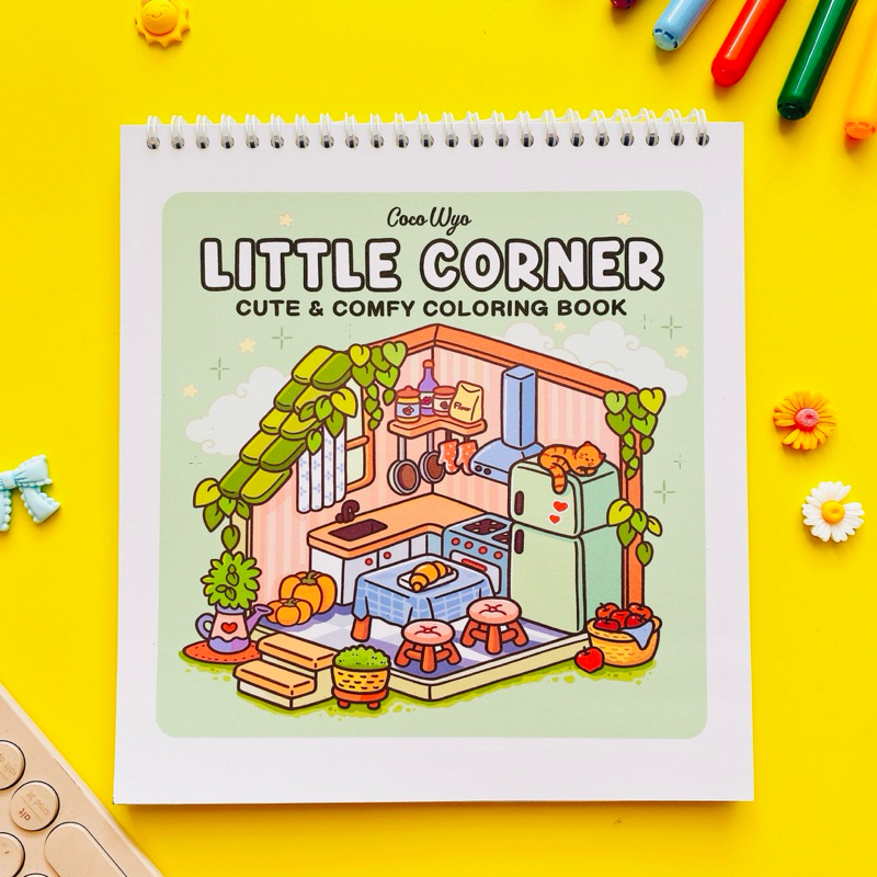 Little Corner Coloring Book Cute And Comfy Coloring Book | Shopee Malaysia