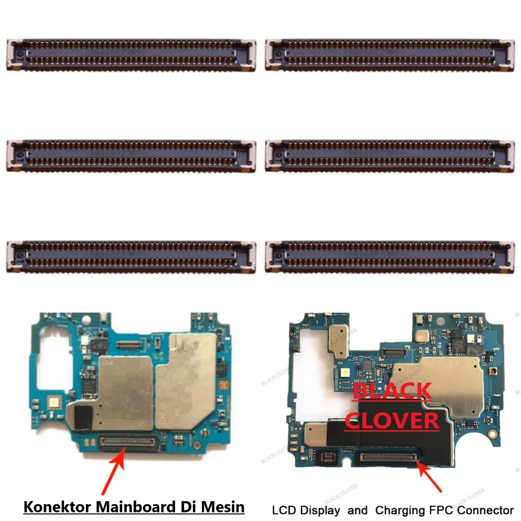 MESIN Samsung A31 5G Mainboard Connector FPC 78 Pin Lcd Main Board ...