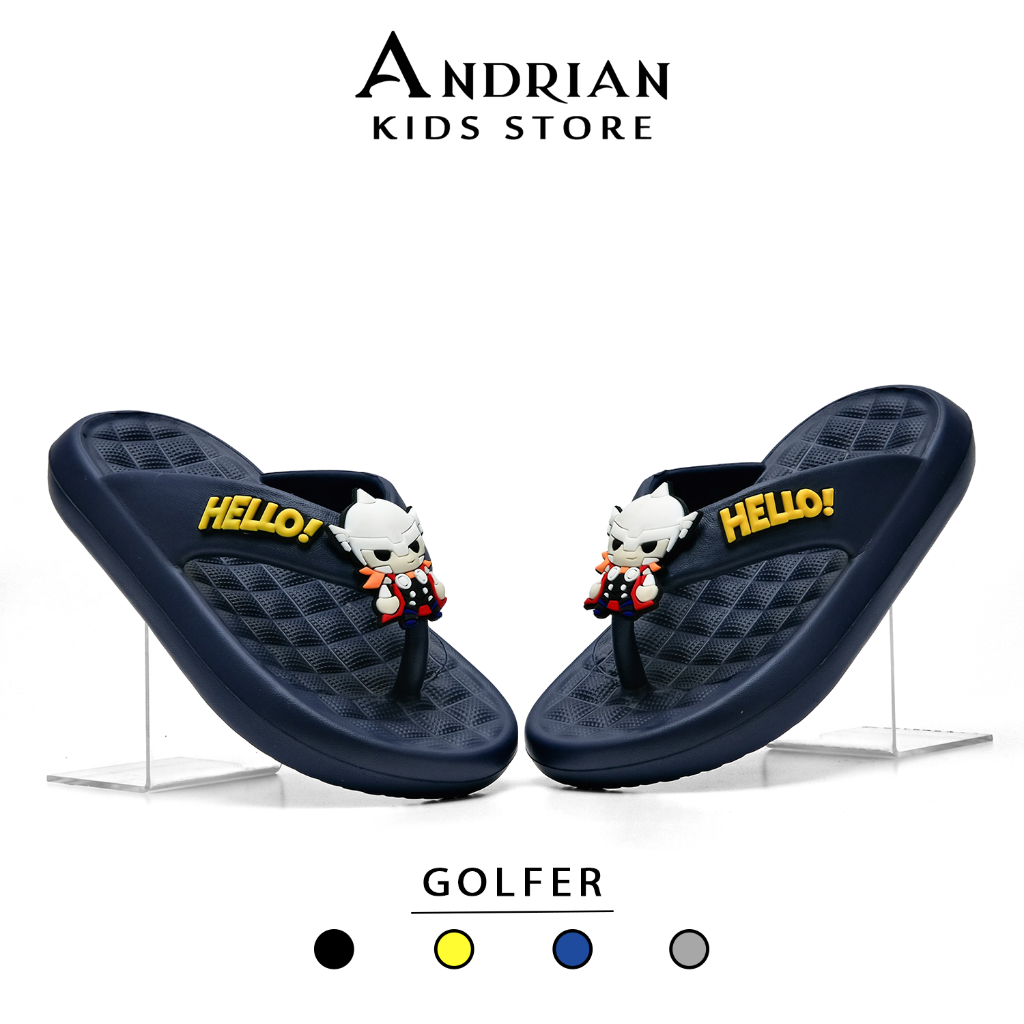 Boys Flip Flops Jibbitz Superhero Character 2-8 Years - Andrian Kids ...