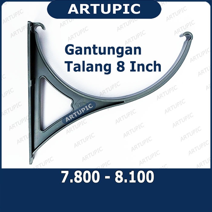 GANTUNGAN 8inch Feed Gutter Hanger 8" Semicircular Lasting PVC Water ...