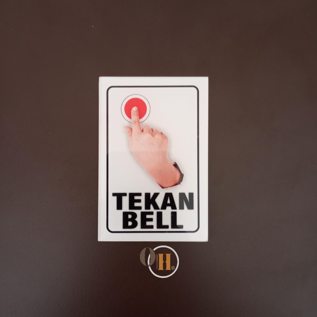 TOMBOL Acrylic Push Bell Writing - Push Button - Push Bell Acrylic ...