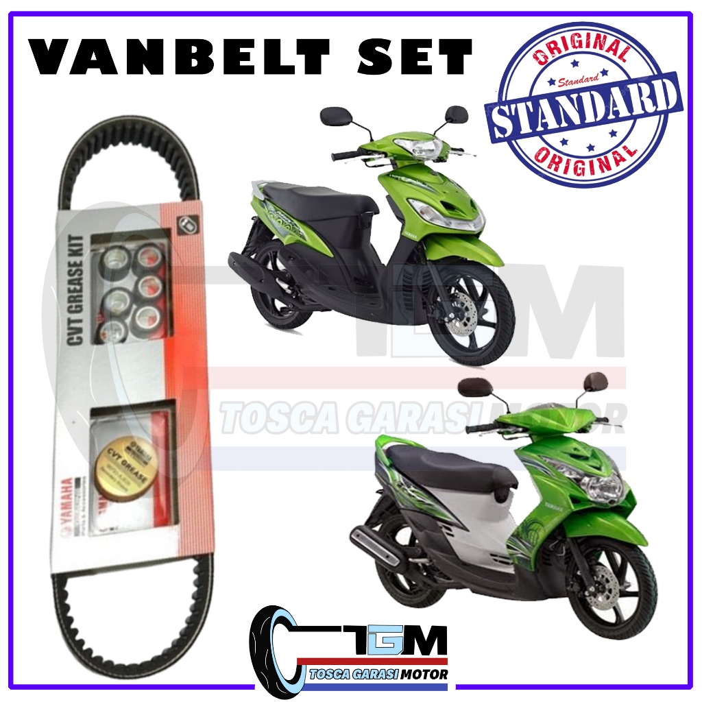 Yamaha MIO FINO Carburetor VBELT+ROLLER 1set ORIGINAL DRIVE BELT V-BELT ...