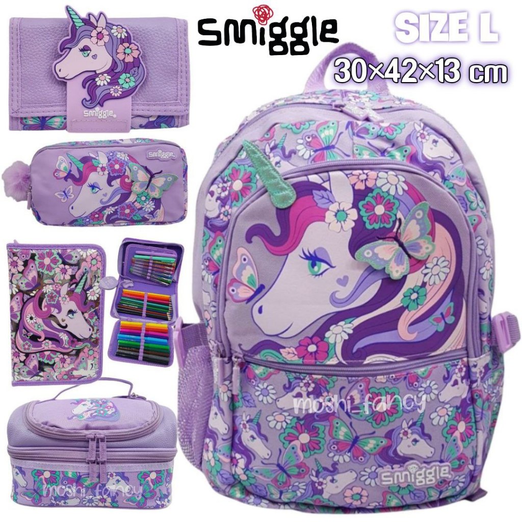 UNGU Purple Unicorn Smiggle Bag / Purple Unicorn Flower Girls Smiggle ...