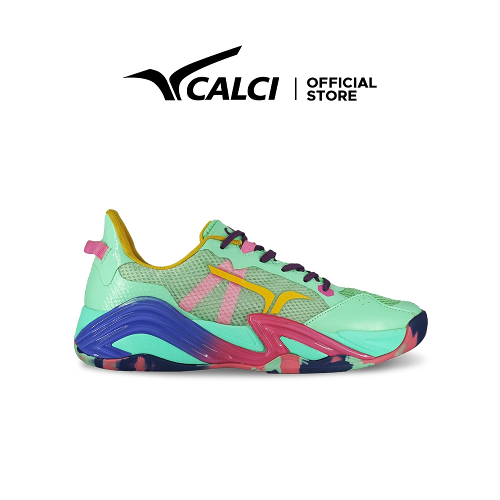 Calci Dynamic Vision Basketball Shoes - Turquise/Orange | Shopee Malaysia