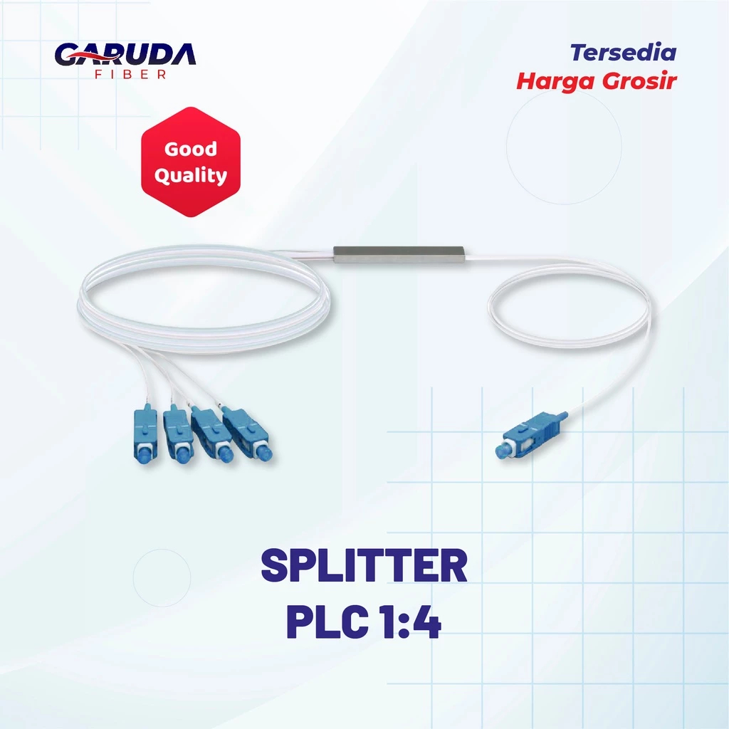 (ORIGINAL) Passive Splitter (PLC 1:4) GARUDA FIBER OPTIK Cable ...