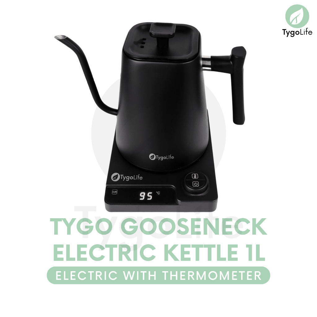 ELECTRIC GOOSENECK KETTLE 1L NECK TEKO GOOSE V60 DRIP COFFEE ...