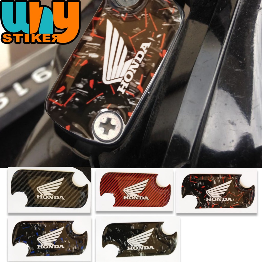3d emblem, universal honda front brake fluid cap, forged carbon honda ...