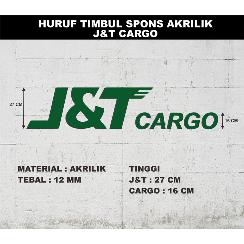 Jnt Cargo Logo Acrylic Cargo Large Eva Sponge/J&T Cargo Acrylic Logo | Shopee Malaysia